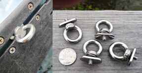 MIZUGIWA Kayak Track Mount Tie Down Eyelets Rail Stainless Steel,Eye ...